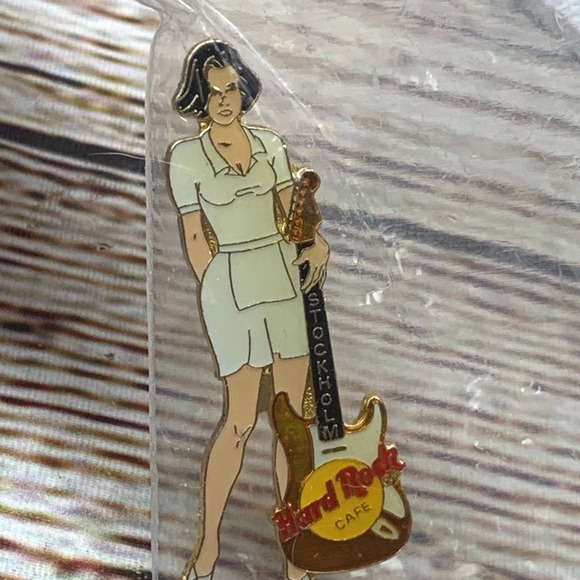 Hard Rock Cafe | Other | Hard Rock Cafe Stockholm Pin Girl Holding ...